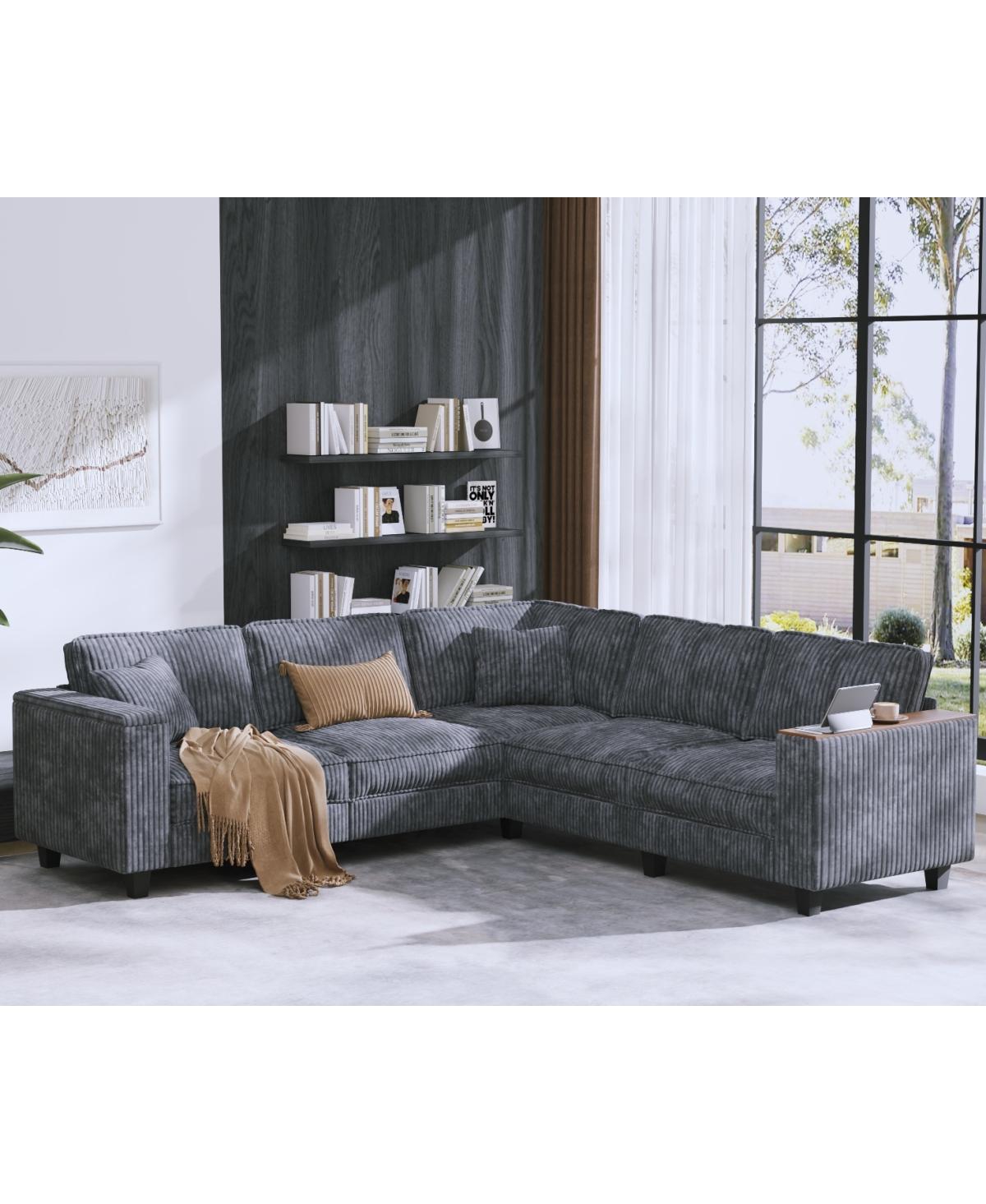 Click here for Streamdale Furniture 97 Corduroy L-Shaped Corner C... prices