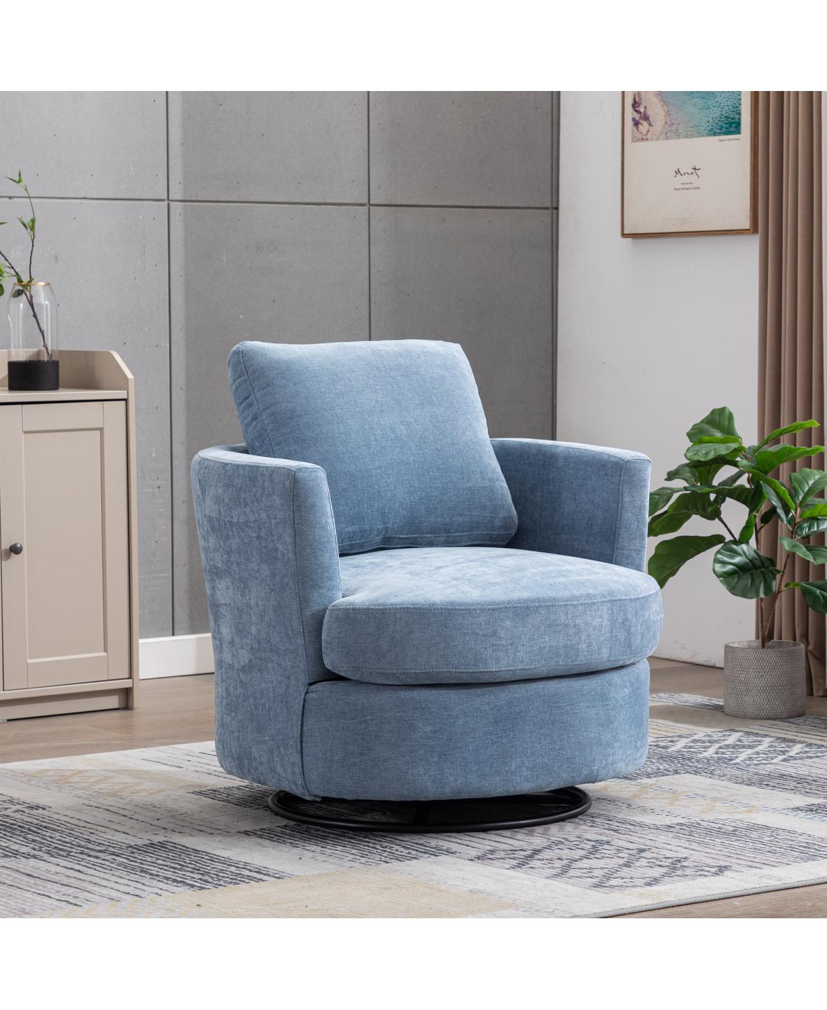 Click here for Streamdale Furniture 31.9 Chenille Swivel Barrel A... prices