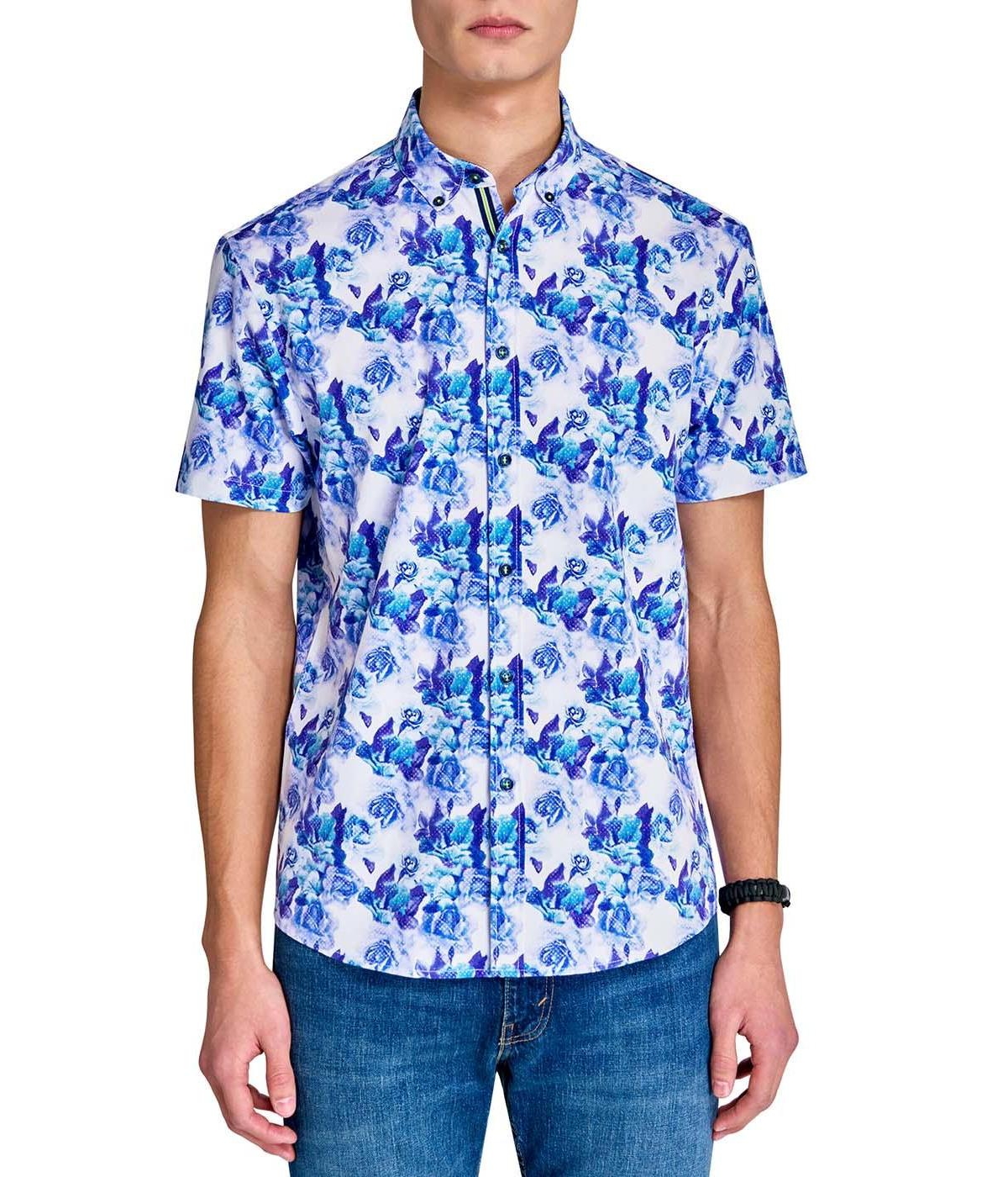 Click here for Society of Threads Mens Regular Fit 4-Way Stretch... prices