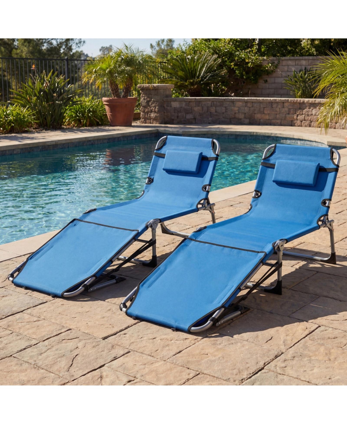 Click here for Gouun Set of 2 Portable Tanning Sunbathing Chair w... prices
