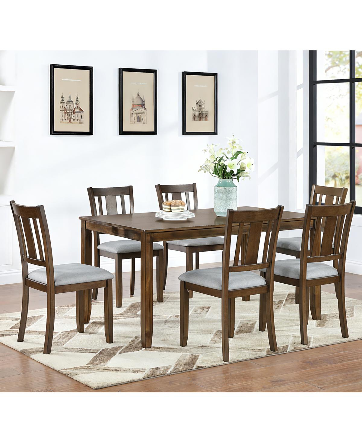 Click here for Streamdale Furniture 7-Piece Modern Rectangular Di... prices