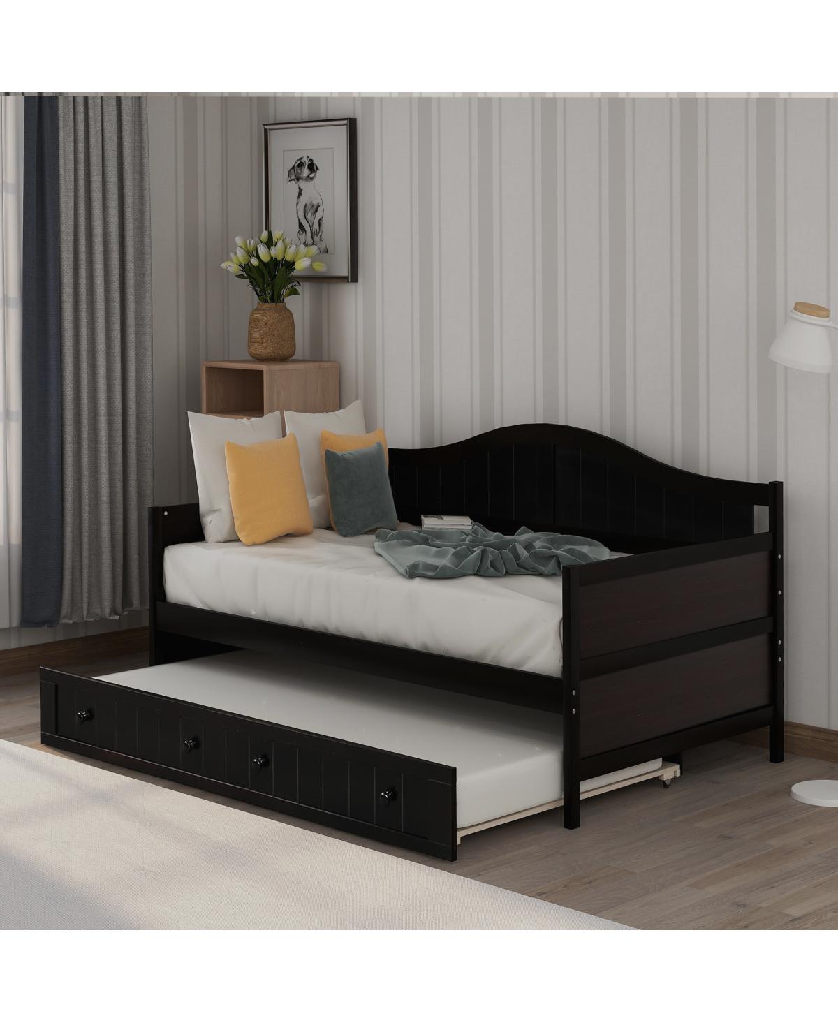 Click here for Streamdale FurnitureTwin Wooden Daybed with Trundl... prices