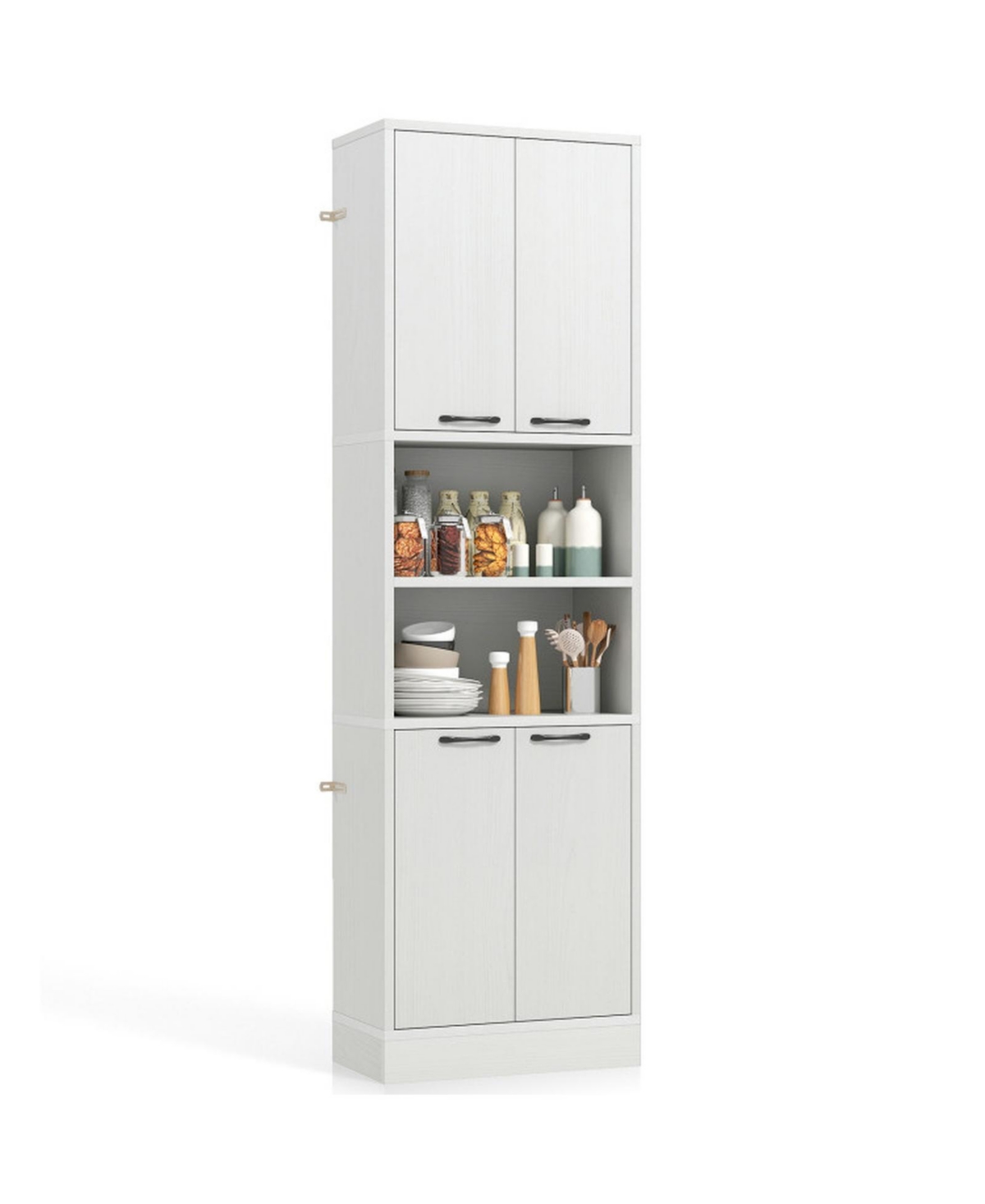 Click here for Gouun 75 Inch Kitchen Pantry Cabinet Tall Cupboard... prices