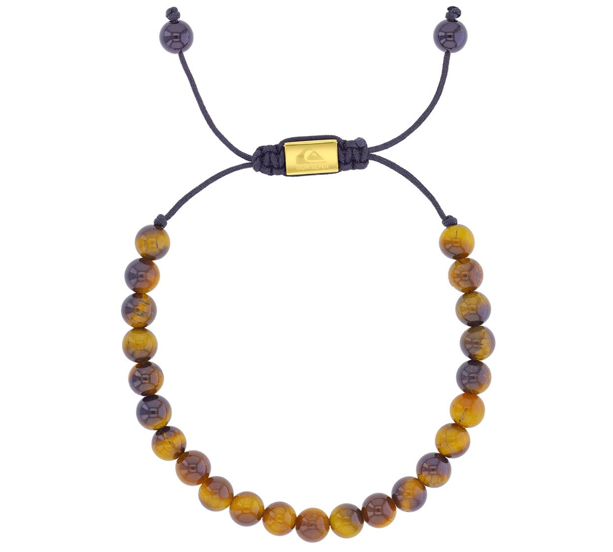 Click here for Quiksilver Mens 18k Gold-Plated Tiger Eye Onyx Adj... prices