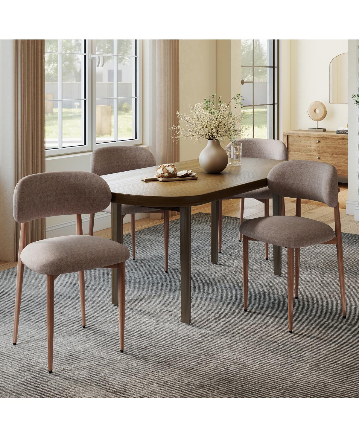 Click here for Streamdale Furniture Set of 4 Modern Farmhouse Fab... prices