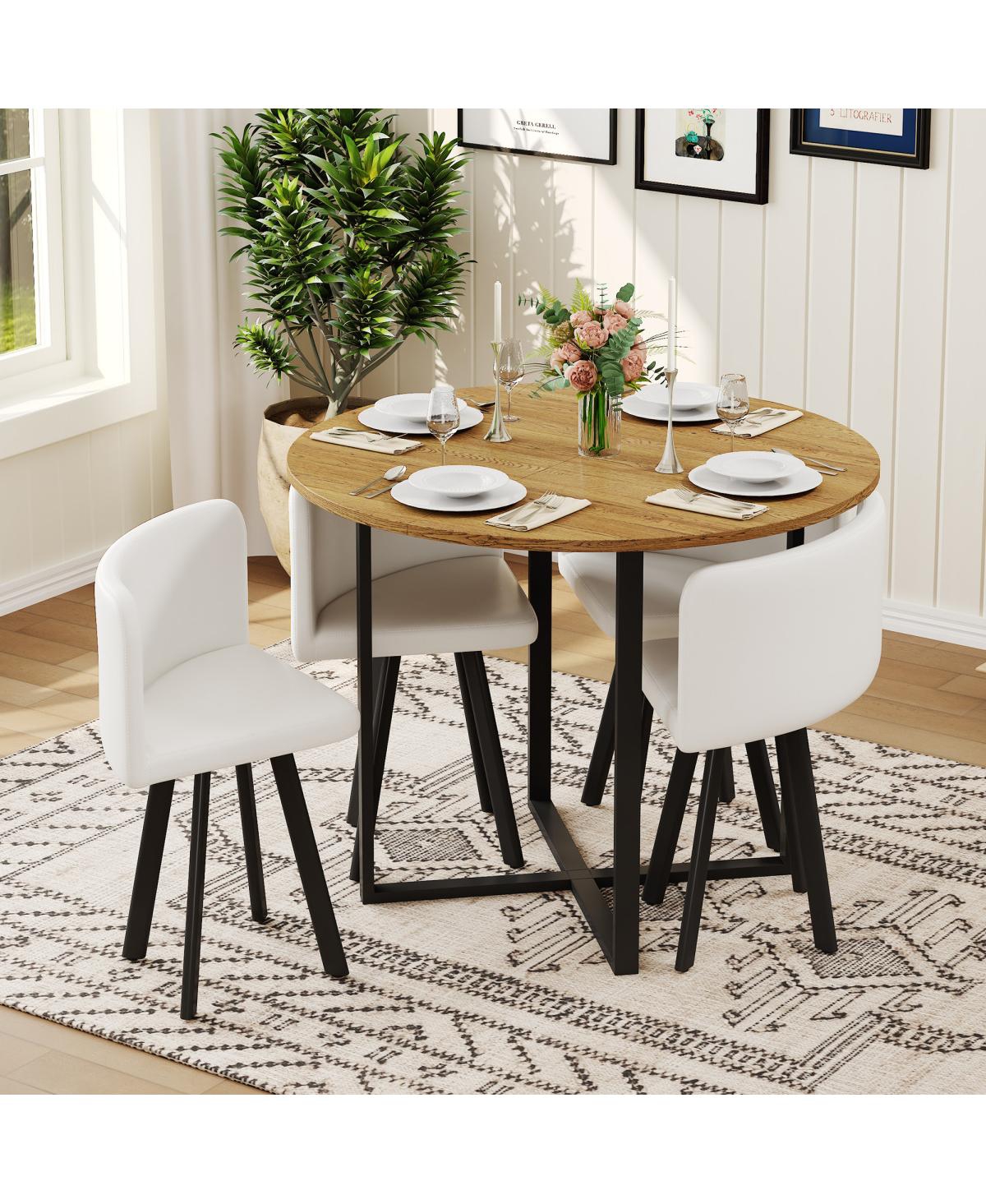 Click here for Streamdale Furniture 5-Piece Round Dining Table Se... prices