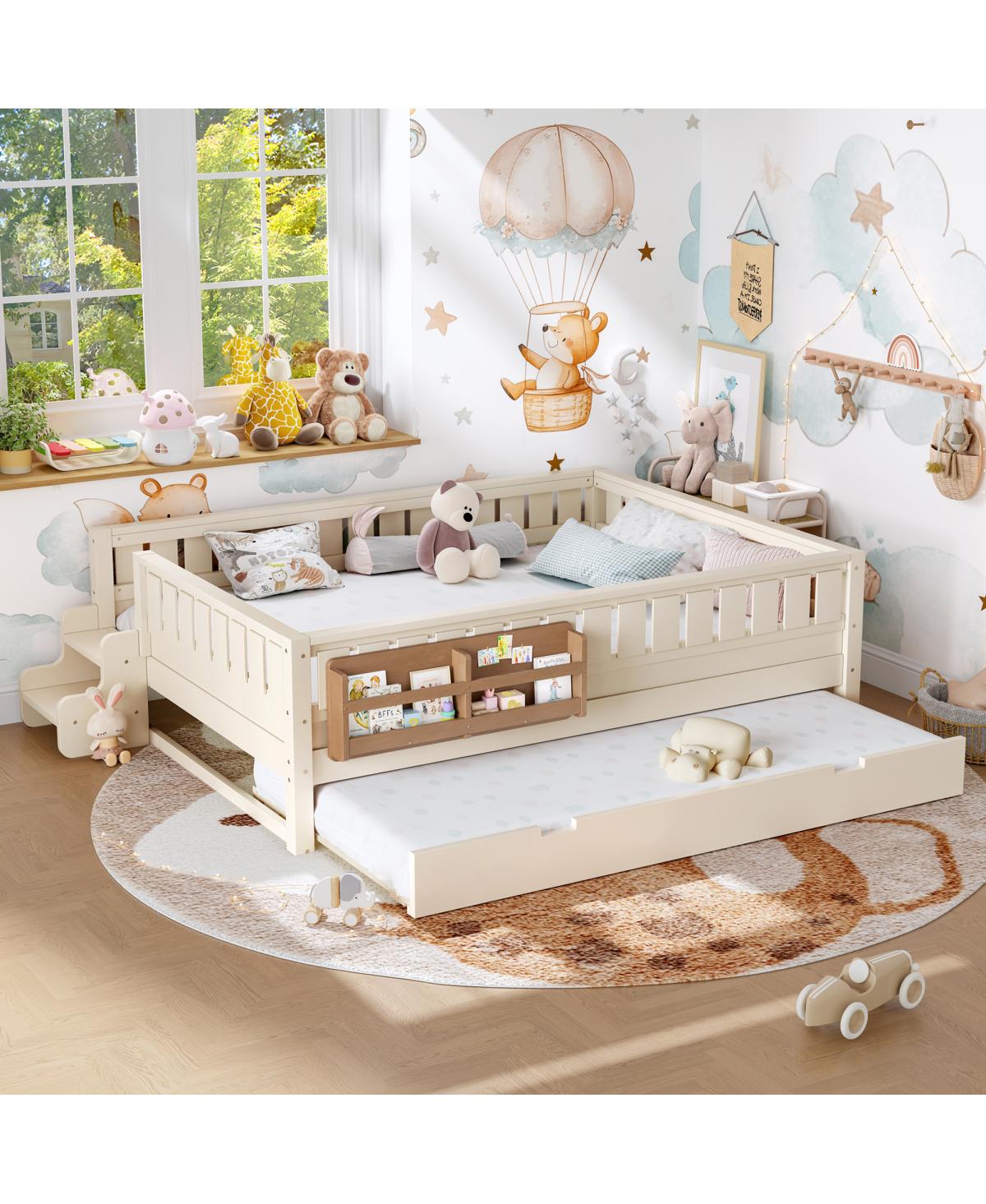 Click here for Streamdale Furniture Bed with Bookshelves Staircas... prices