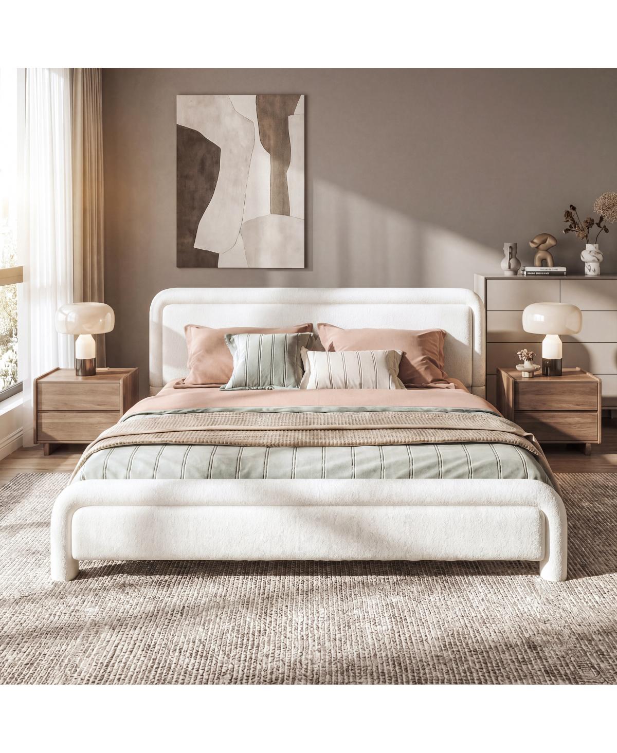 Click here for Streamdale Furniture King Size Upholstered Boucle... prices