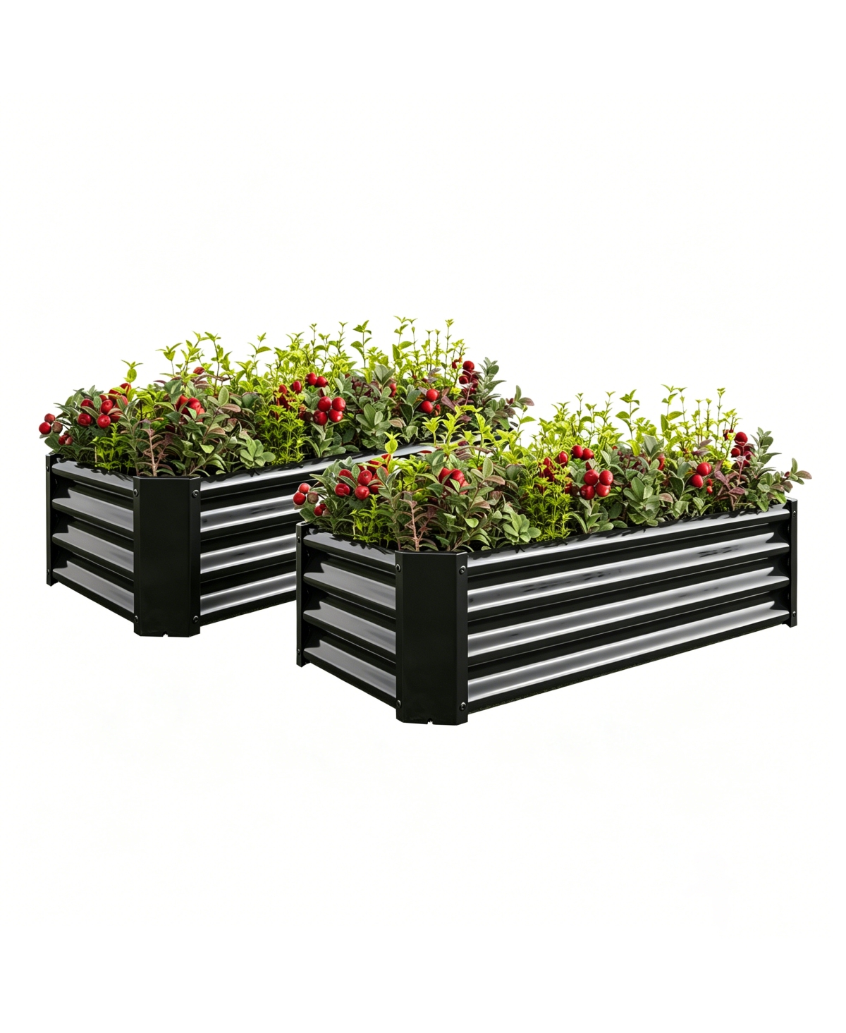 Click here for Streamdale Furniture 2-Pieces 4x2x1ft Metal Raised... prices