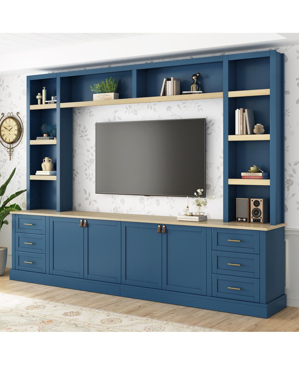 Click here for Streamdale Furniture 102.3W 4-Piece Farmhouse Ente... prices