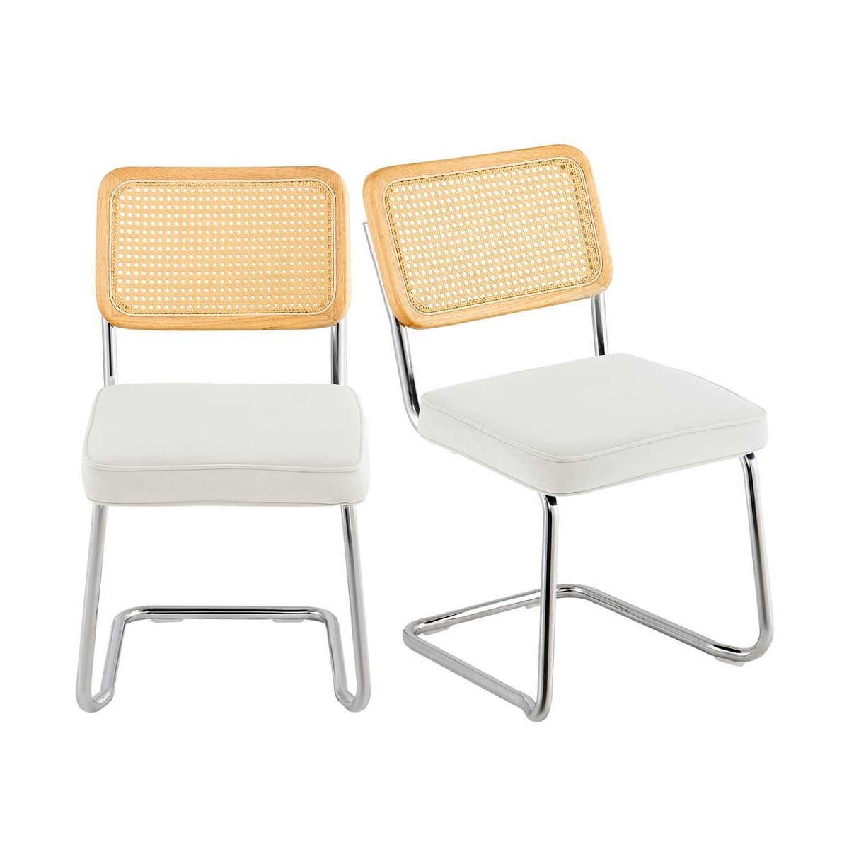 Click here for Sugift Mid Century Modern Rattan Dining Chairs Set... prices