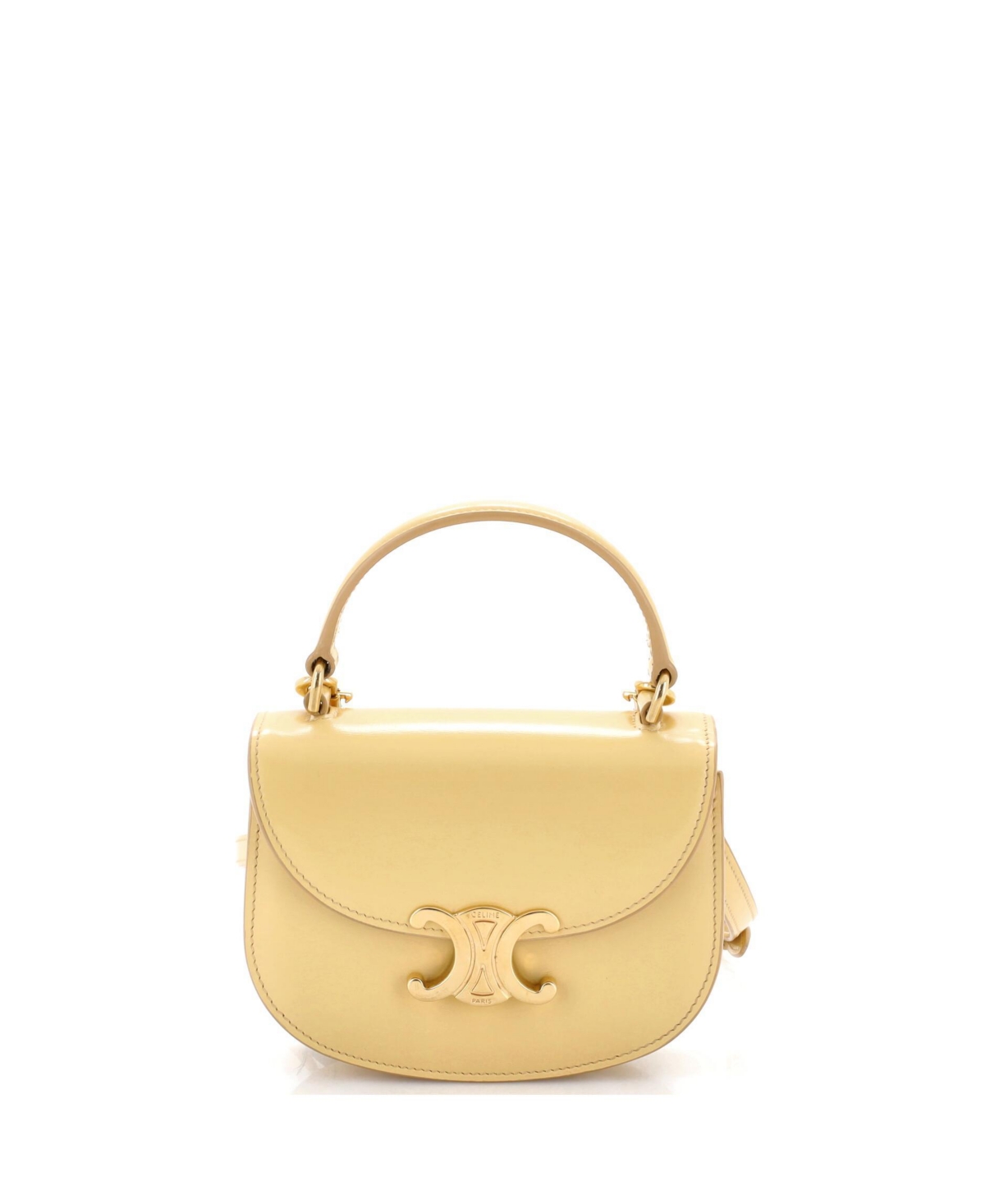 Click here for Pre-Owned Celine Mini Triomphe Besace Clea Top Han... prices