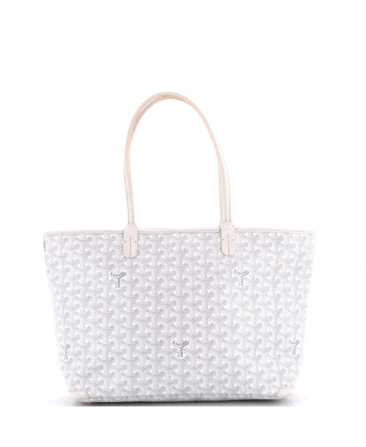 Click here for Pre-Owned Goyard Pm Artois Tote Coated Canvas - Wh... prices