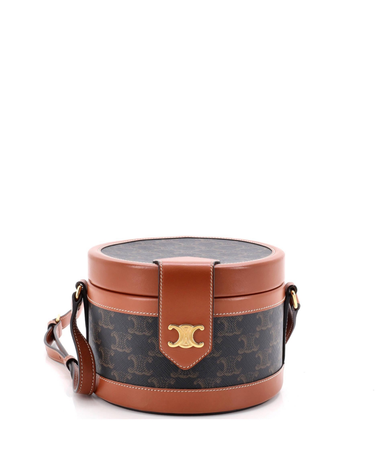 Click here for Pre-Owned Celine Medium Tambour Bag Triomphe Coate... prices