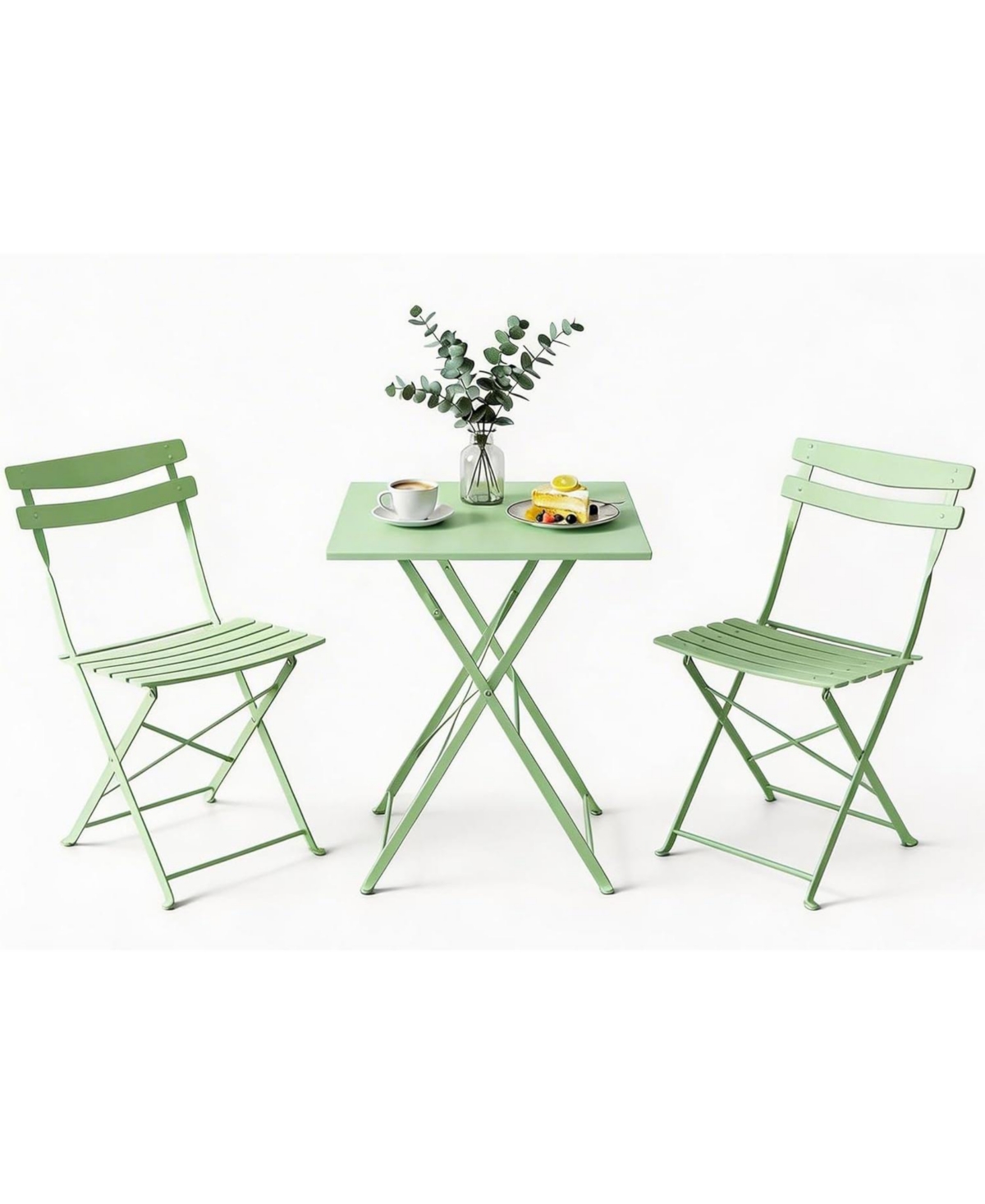 Click here for Xo 3-Piece Folding Patio Bistro Set  Metal Table a... prices