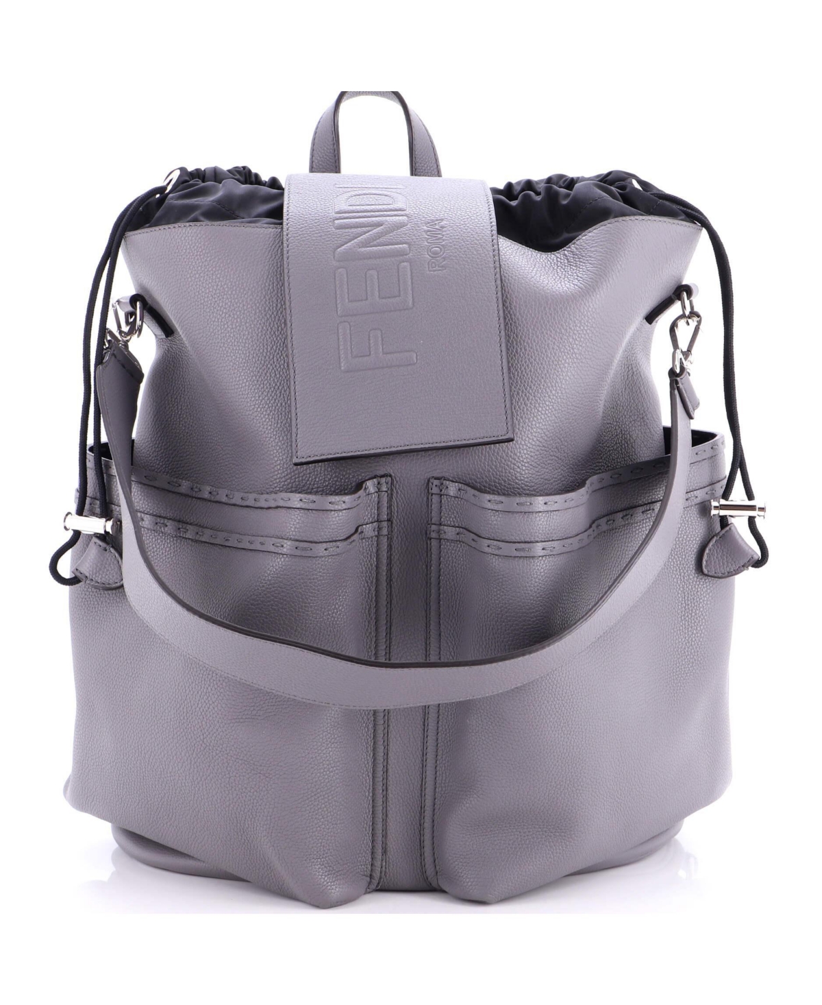 Click here for Pre-Owned Fendi Large Strike Backpack Leather - Gr... prices