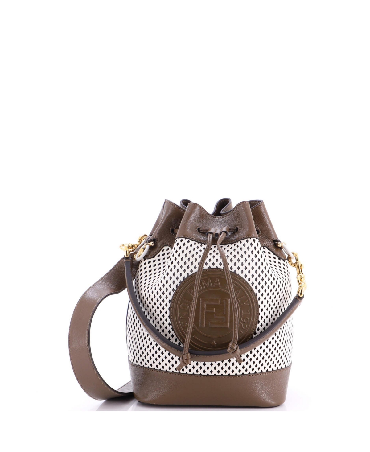 Click here for Pre-Owned Fendi Small Mon Tresor Bucket Bag Perfor... prices