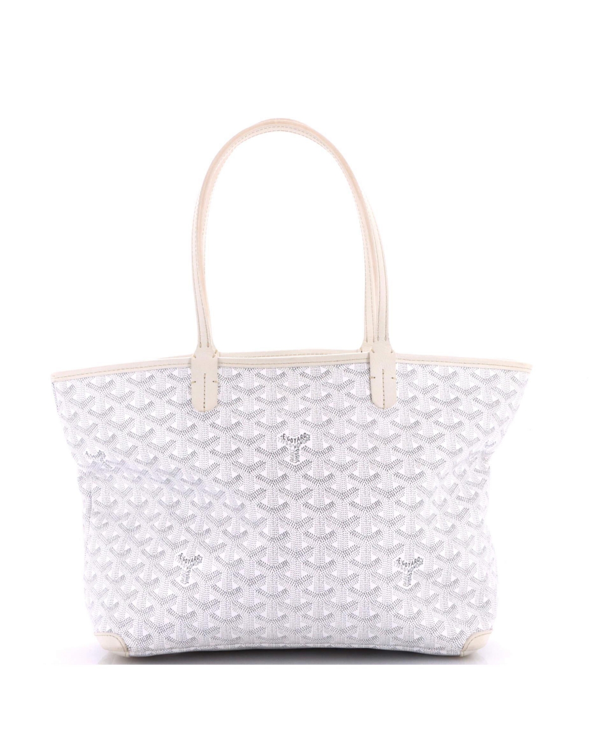 Click here for Pre-Owned Goyard Pm Artois Tote Coated Canvas - Wh... prices