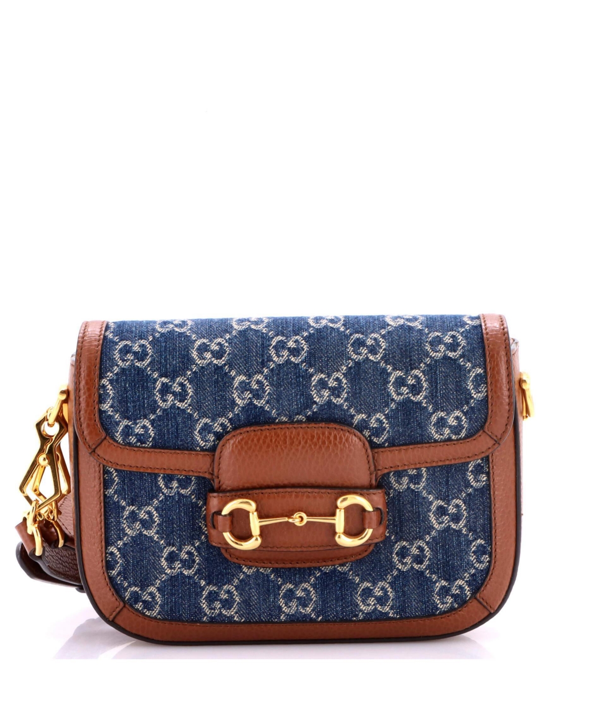 Click here for Pre-Owned Gucci Mini Horsebit 1955 Shoulder Bag Gg... prices