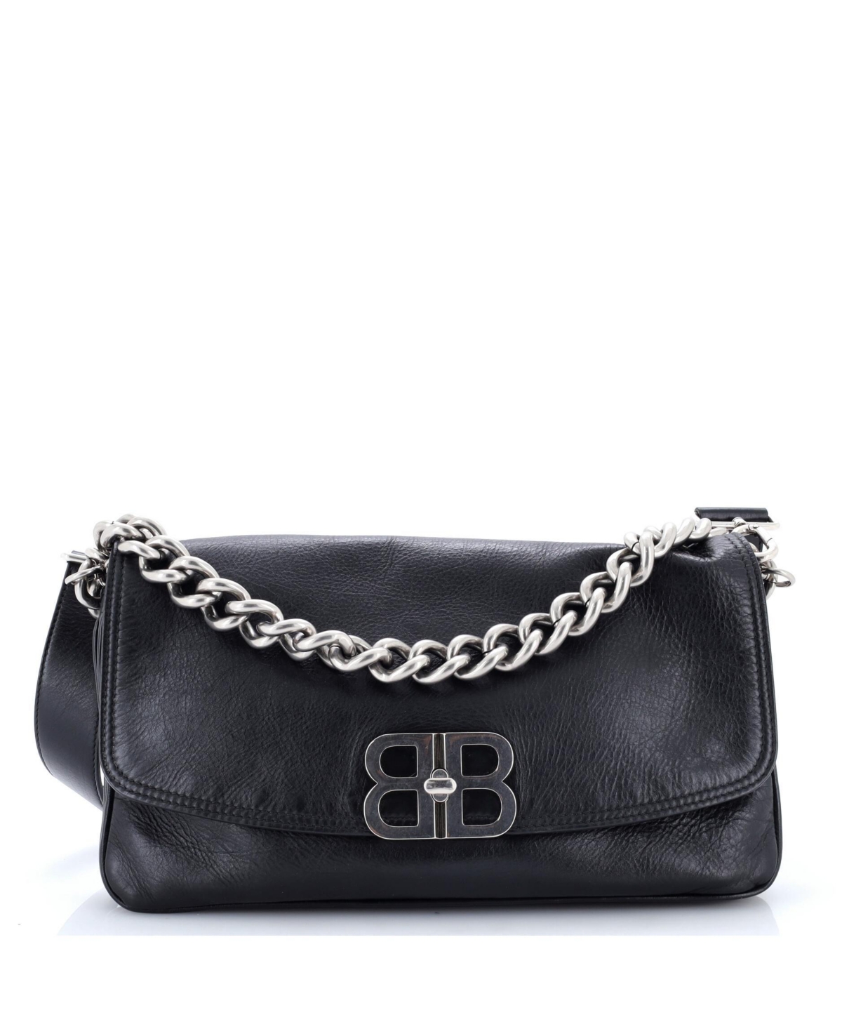 Click here for Pre-Owned Balenciaga Medium Bb Soft Flap Bag Leath... prices
