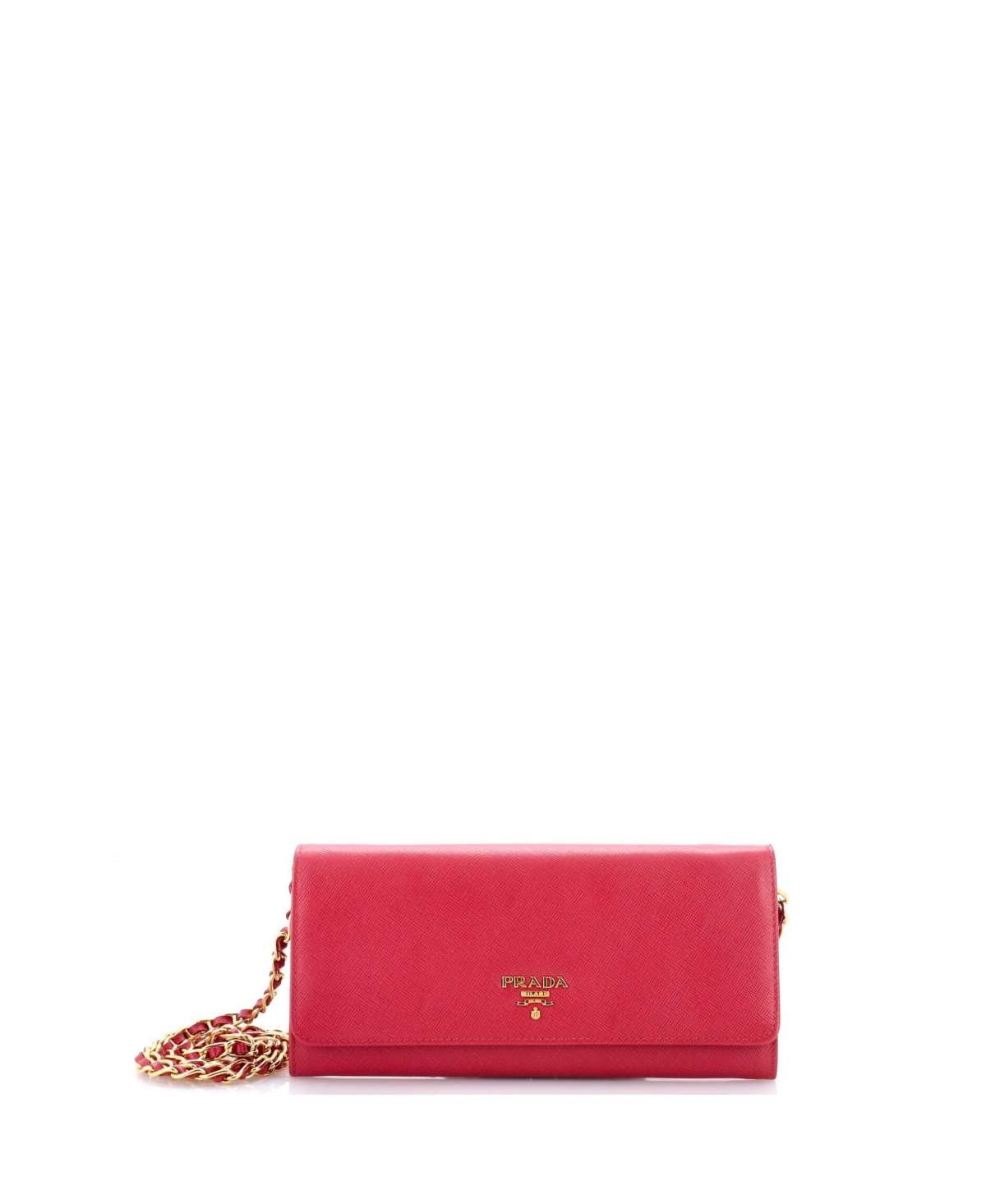 Click here for Pre-Owned Prada Wallet on Chain Saffiano Leather -... prices