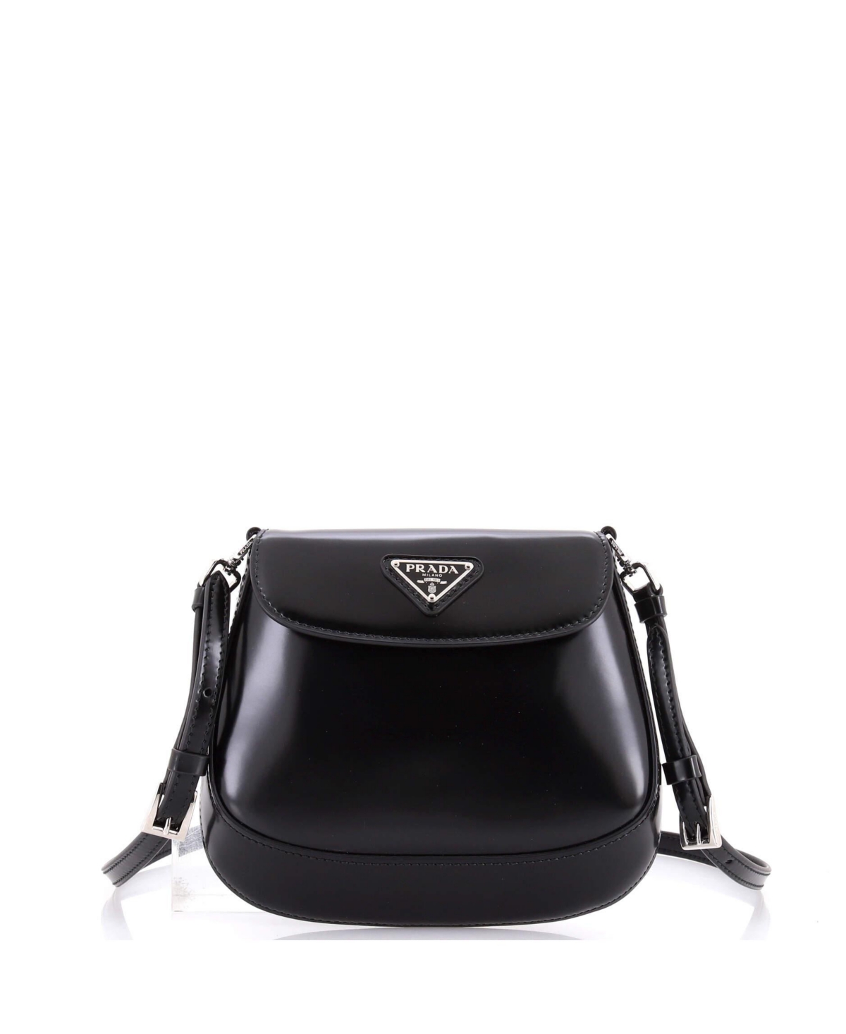 Click here for Pre-Owned Prada Mini Cleo Flap Shoulder Bag Spazzo... prices