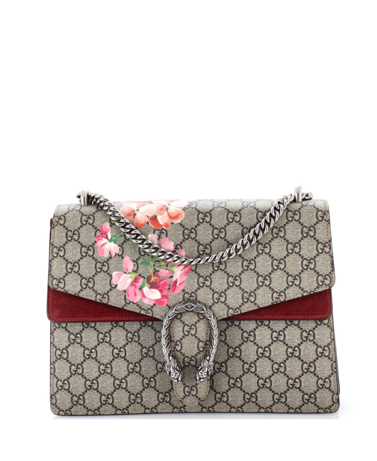 Click here for Pre-Owned Gucci Medium Dionysus Bag Blooms Print G... prices