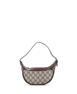 Pre-Owned Gucci Mini Ophidia Half Moon Bag GG Coated Canvas - Macy's