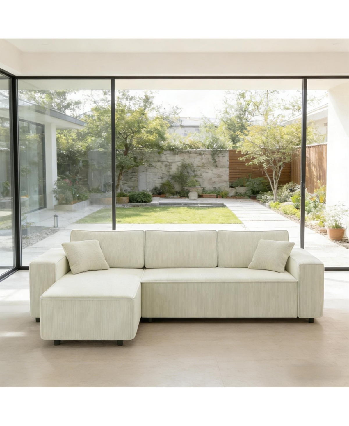 Click here for Clihome L-Shaped Convertible Sectional Sofa  3-Sea... prices