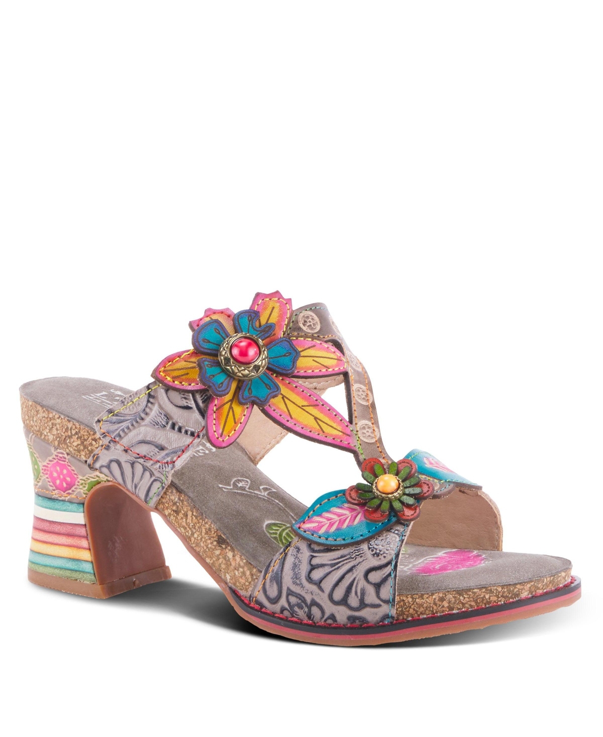 Click here for LArtiste Womens Rossie Slide Sandal with Hand-Pain... prices