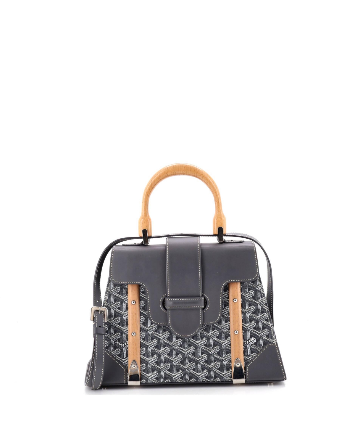 Click here for Pre-Owned Goyard Pm Saigon Top Handle Bag Coated C... prices