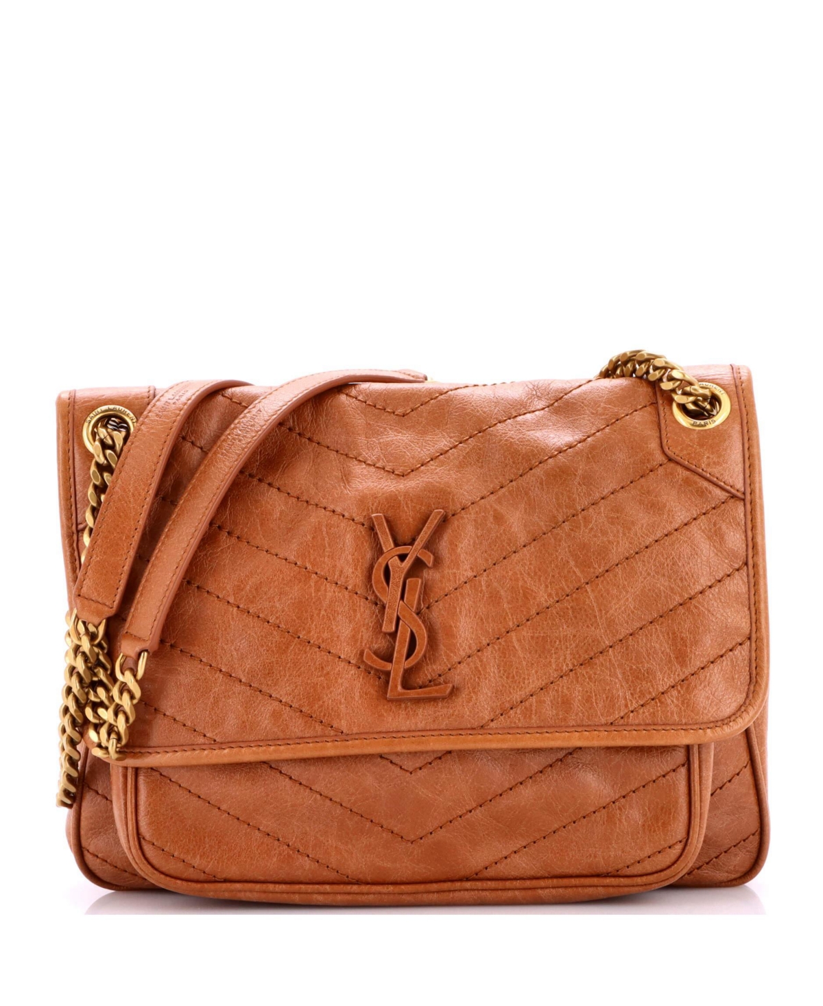 Click here for Pre-Owned Saint Laurent Medium Niki Chain Flap Bag... prices