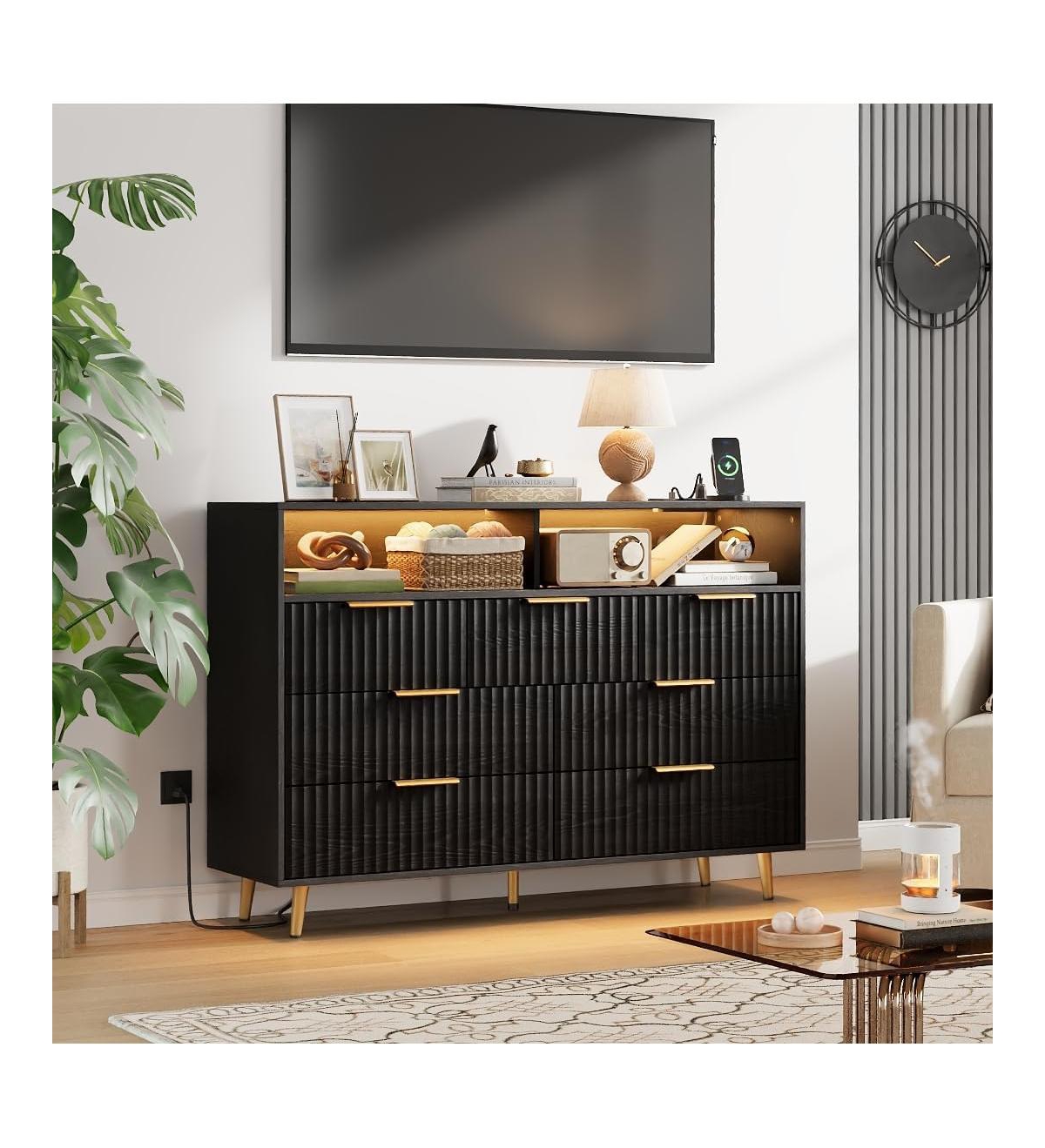 Click here for gaomon 6 Drawers Dresser for Bedroom  47.2 Wide Dr... prices