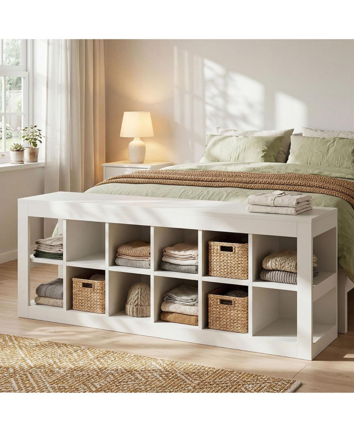 Click here for Tribesigns Shoe Storage Bench  12-Cubby Shoe Organ... prices