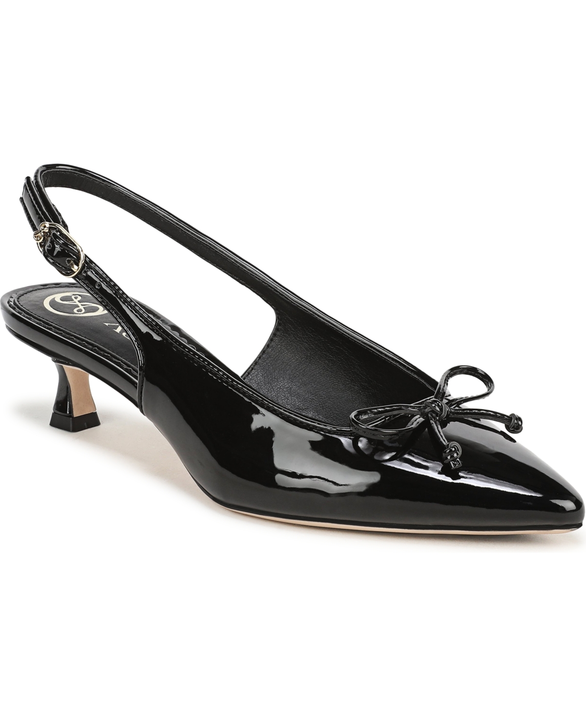 Click here for Sam and Libby Womens Everly Slingback Pumps - Blac... prices