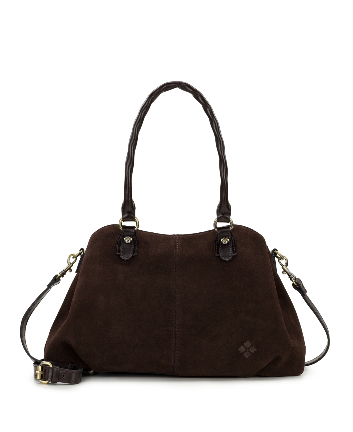 Click here for Patricia Nash Johanne Suede Zipper Medium Satchel... prices