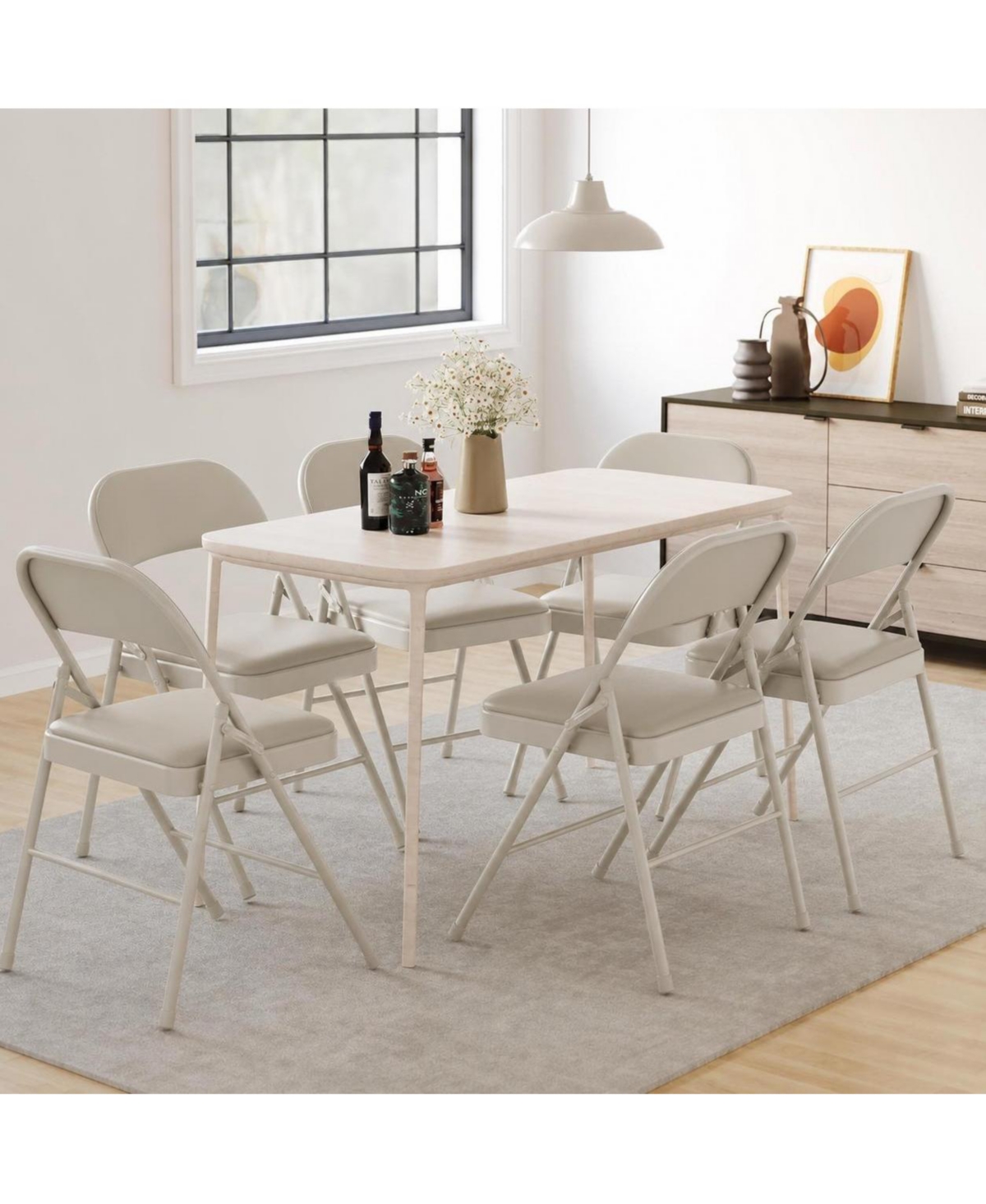 Click here for homfan Set of 6 Folding Chairs with Padded Cushion... prices
