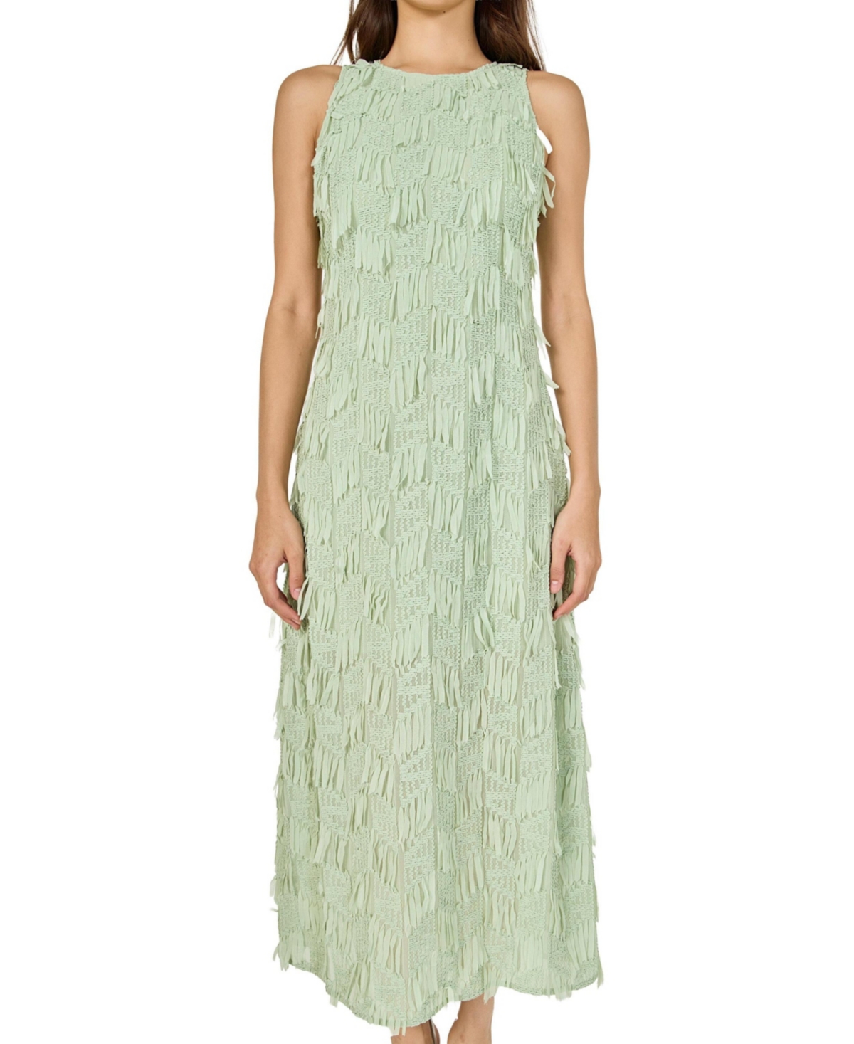 Click here for endless rose Womens Ribbon Fringe Sleeveless Dress... prices