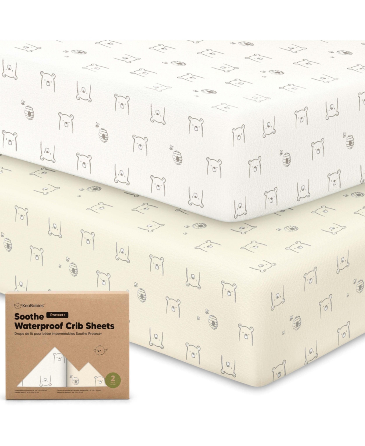 Click here for KeaBabies 2pk Soothe Waterproof Fitted Crib Sheets... prices