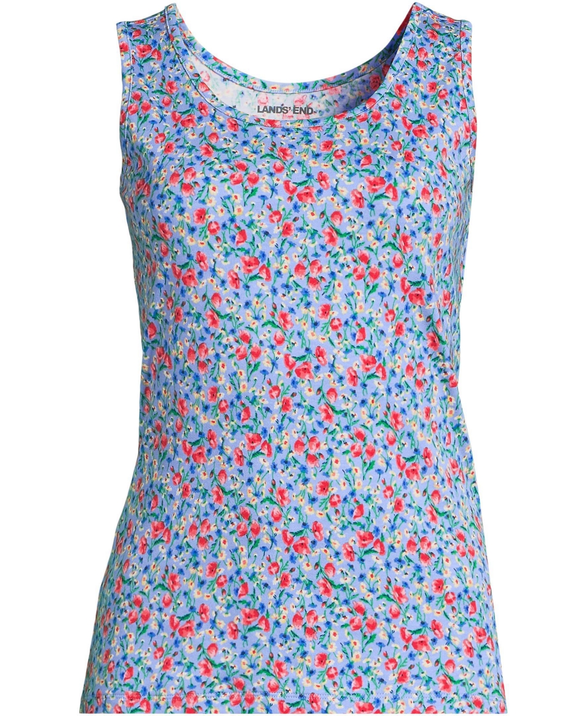 Click here for Lands End Womens Plus Size Cotton Tank Top - Clear... prices