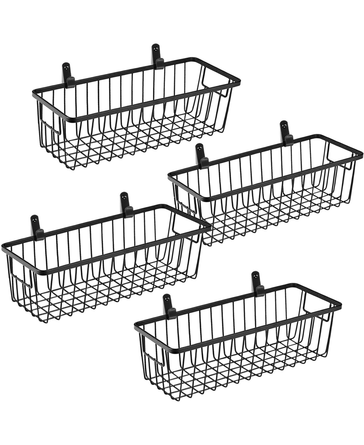 Click here for Xdovet Metal Wire Wall Mount Storage Basket - Blac... prices