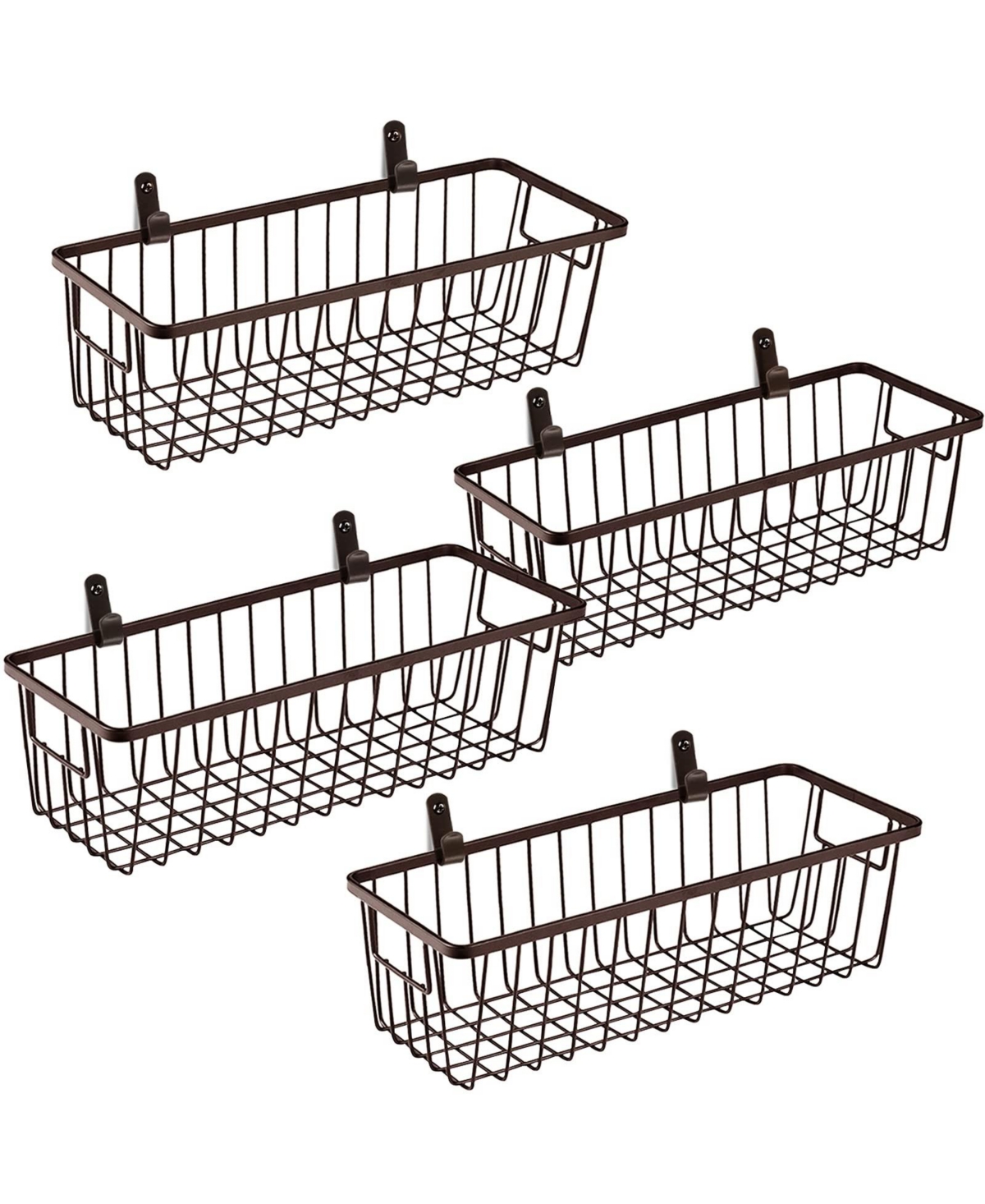 Click here for Xdovet Metal Wire Wall Mount Storage Basket - Bron... prices