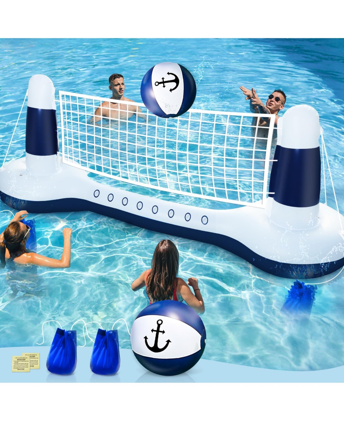 Click here for Gnuadz Inflatable Luau Tiki Pool Volleyball Game -... prices