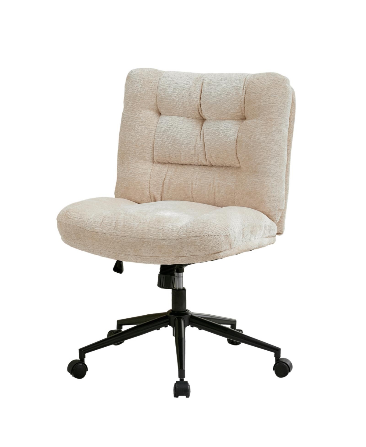 Click here for homfan Wide Armless Chenille Desk Chair with Dual... prices