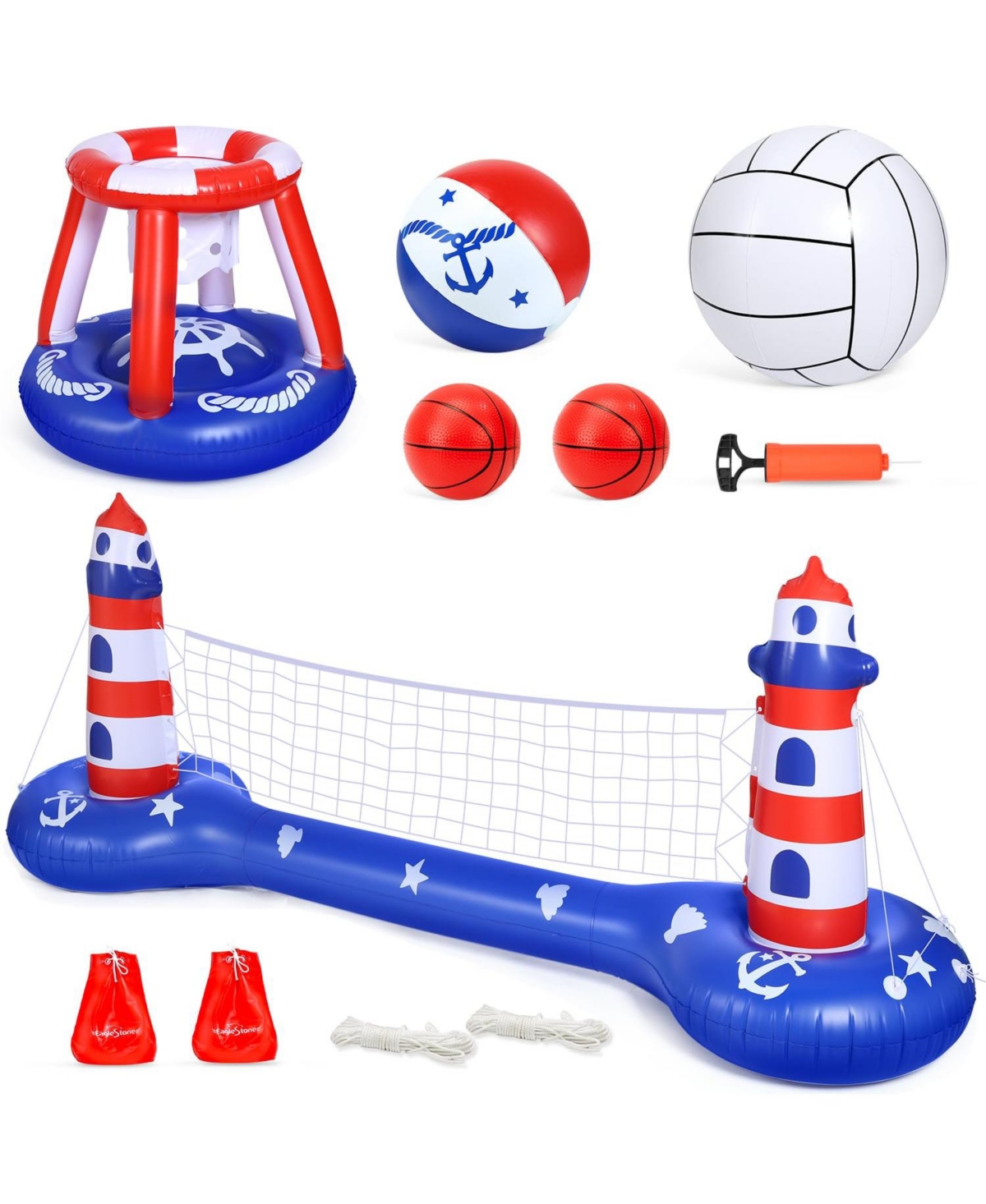Click here for Gnuadz Pool Volleyball Basketball Hoop Inflatable... prices