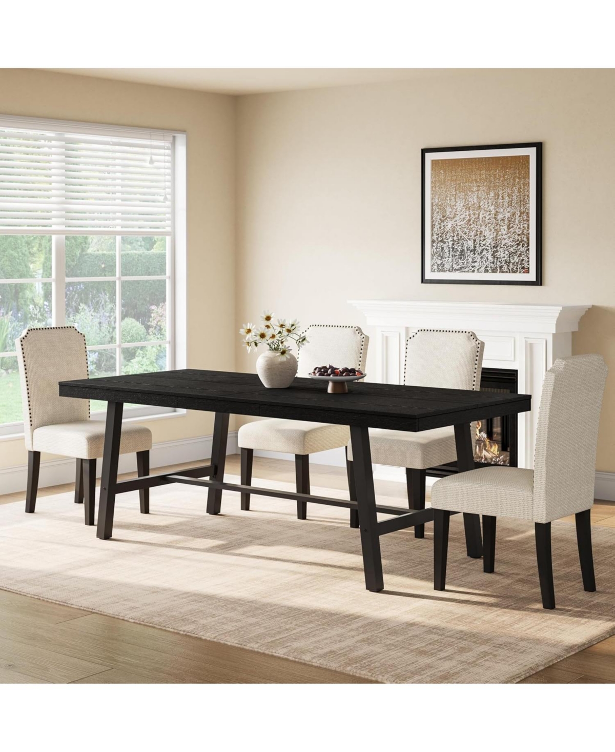 Click here for gaomon 78.7 Industrial Kitchen Dining Table for 6-... prices