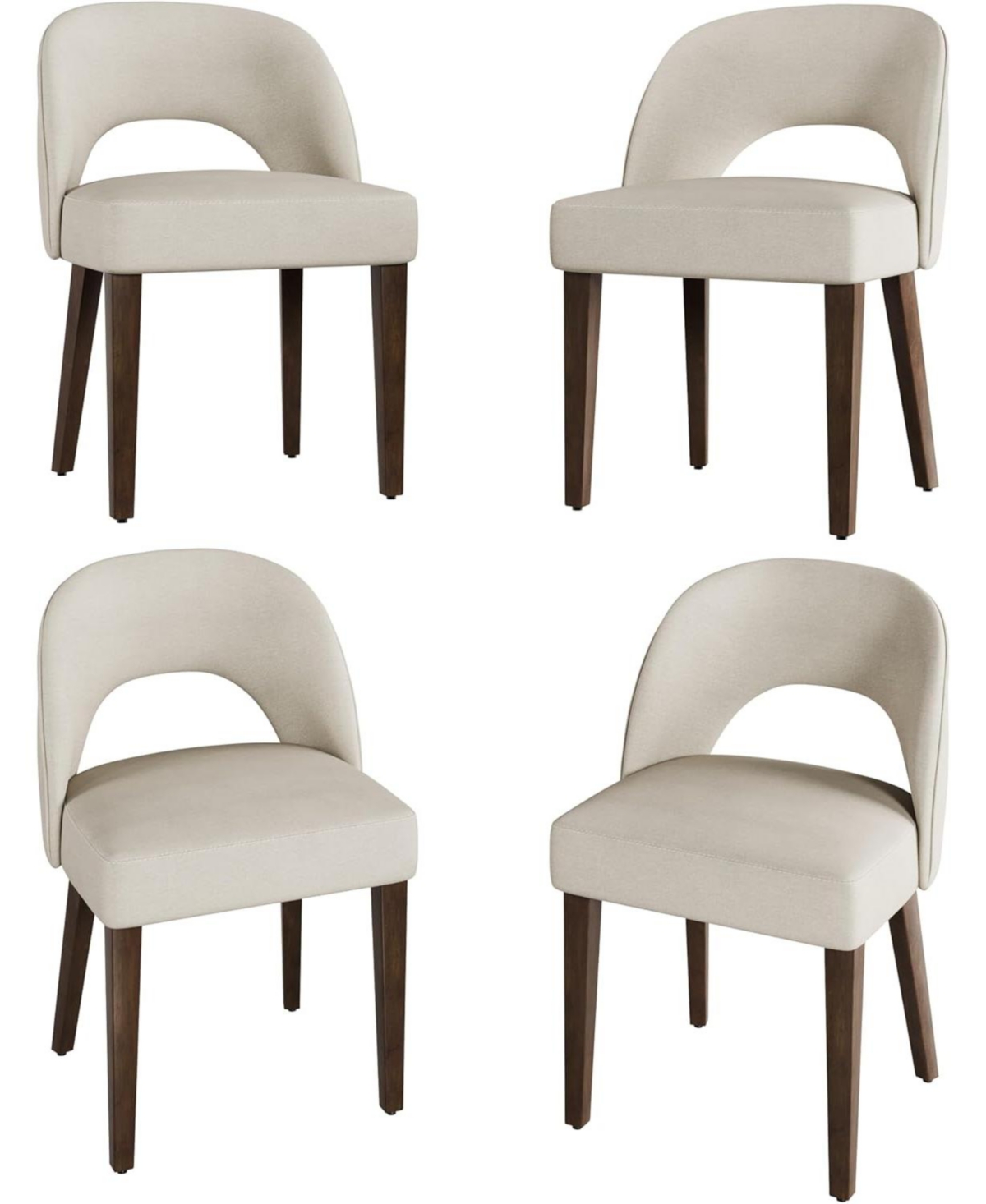 Click here for gaomon Modern Dining Chairs Set of 4  Plush Chenil... prices