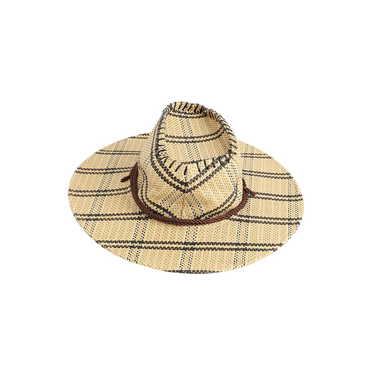 Click here for Haute Sauce Mens Textured Cowboy Hat - Beige/Khaki prices