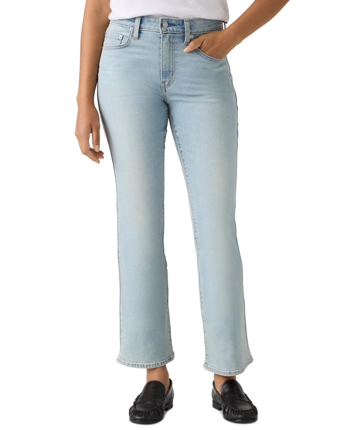 Click here for Levis Womens 725 High-Rise Kick Boot Jeans - Magic... prices