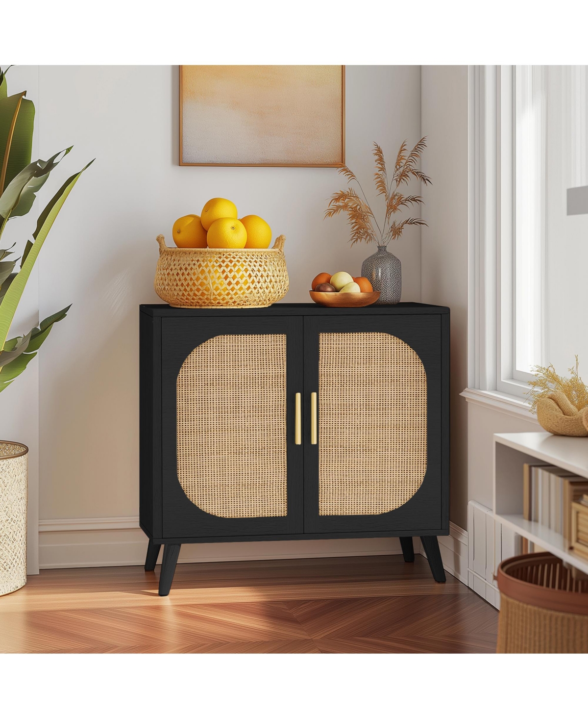 Click here for Clihome Farmhouse Rattan Buffet Cabinet with Stora... prices